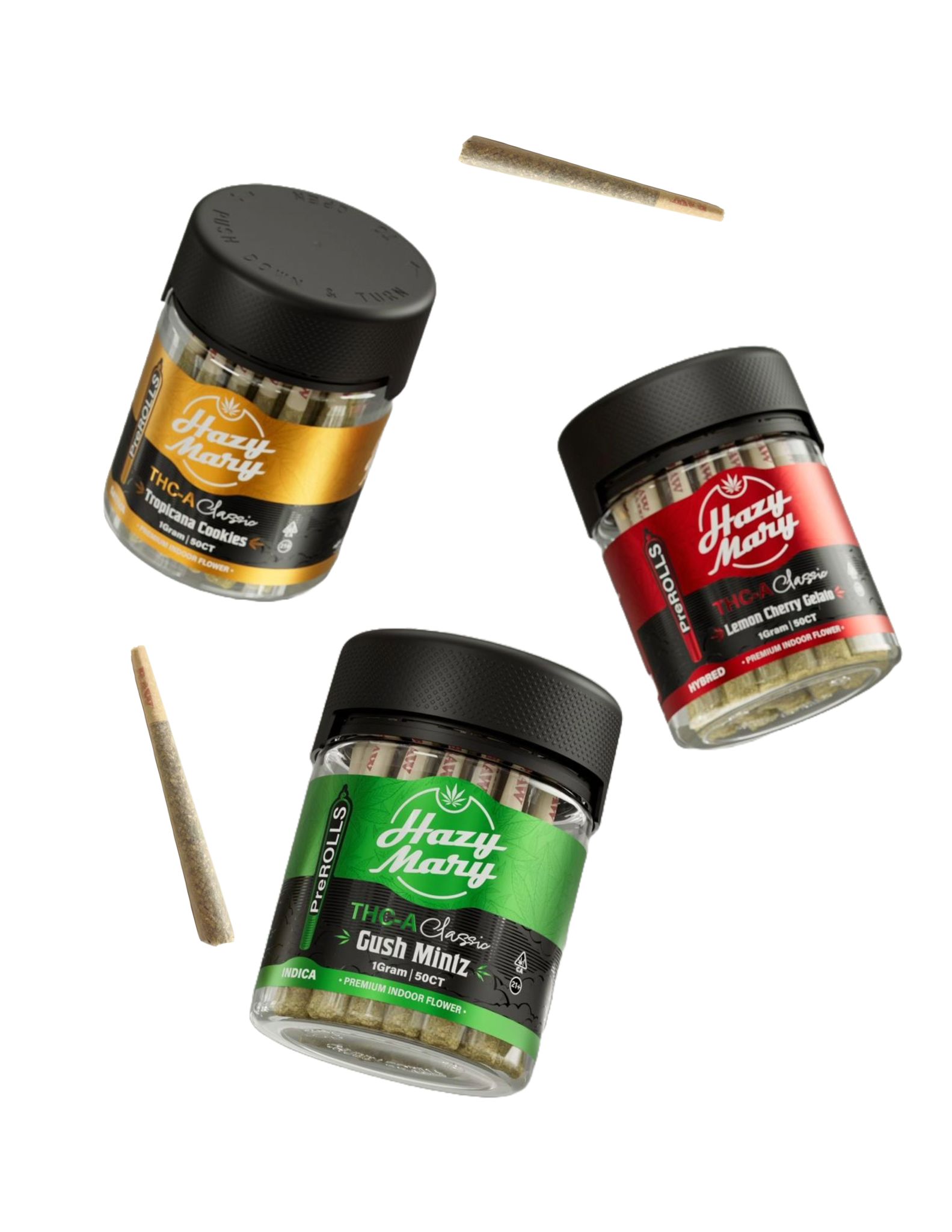 Hazy Mary 1gm Thc A Classic Pre Rolls 50ct Jar Vape Plus